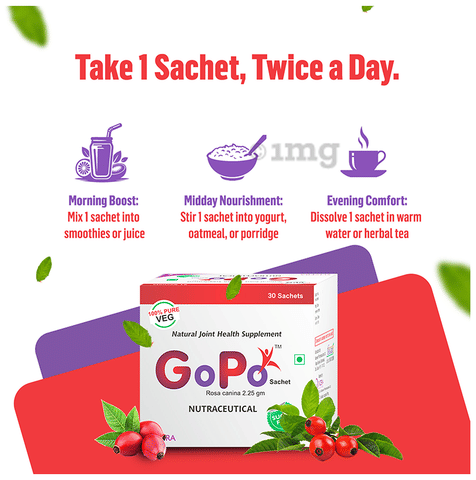 GoPo Rosehip Powder | Joint & Skin Health, Immunity, Collagen Formation ...