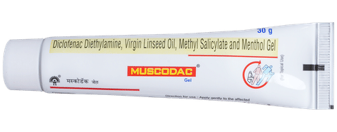 Buy Muscodac Pain Relief Gel with Diclofenac Diethylamine & Menthol ...