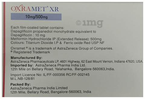 Buy OXRamet XR 10mg/500mg Tablet Online: View Uses, Side Effects, Price ...
