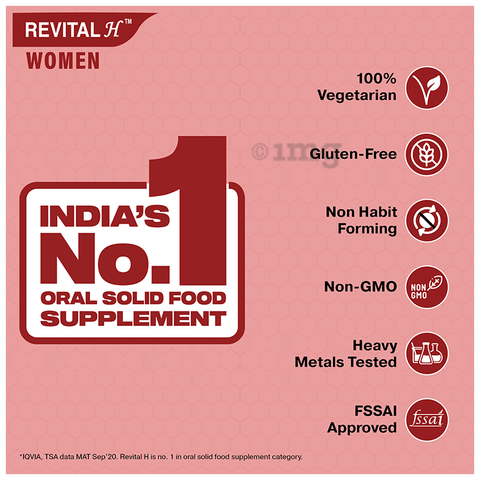 Revital Women Tablet with Multivitamins, Calcium, Zinc & Natural ...