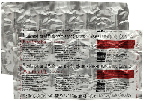 Buy Pantotab L 75mg/40mg Capsule Online: View Uses, Side Effects, Price ...