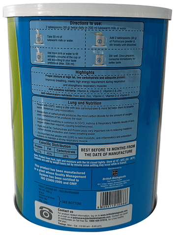 Pulmocare Powder with Vitamins, Minerals & NAC for Respiratory & Lung ...