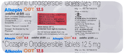 Buy Alkepin Odt 12.5mg Tablet Online: View Uses, Side Effects, Price ...