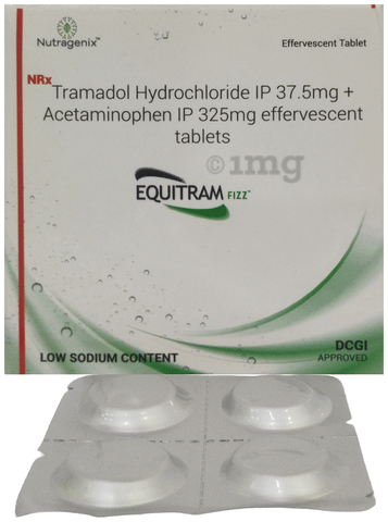 Buy Equitram Fizz 37.5mg/375mg Tablet Online: View Uses, Side Effects ...