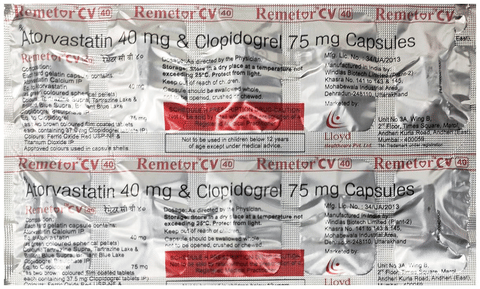Buy Remetor CV 40mg/75mg Capsule Online: View Uses, Side Effects, Price ...