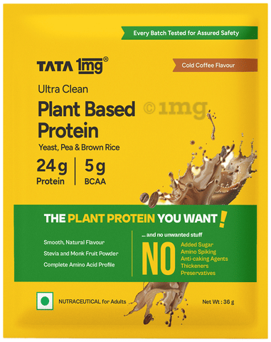 Tata 1mg Ultra Clean Plant Based Protein Powder for Adults (36gm Each ...