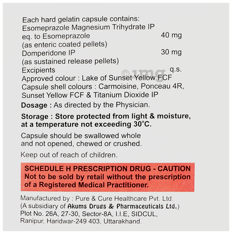 Buy Omesom-D Capsule SR Online: View Uses, Side Effects, Price ...