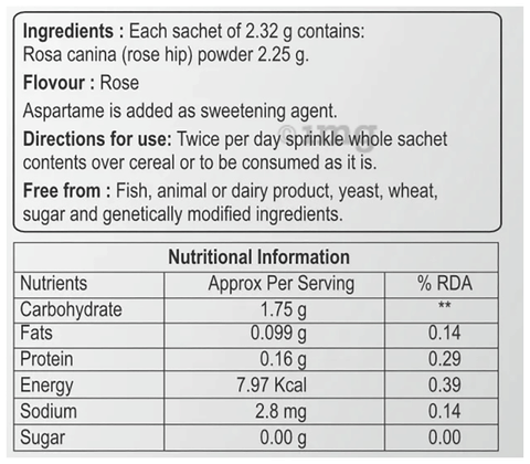 GoPo Rosehip Powder | Joint & Skin Health, Immunity, Collagen Formation ...