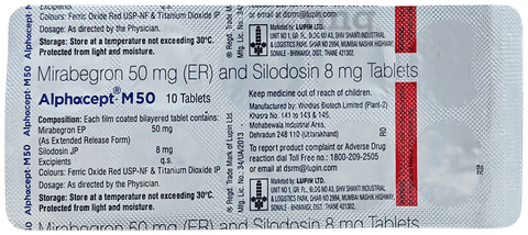 Buy Alphacept M 50mg/8mg Tablet Online: View Uses, Side Effects, Price ...