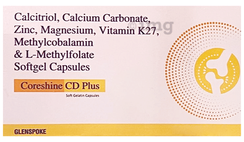 Buy Coreshine CD Plus Soft Gelatin Capsule Online: View Uses, Side ...