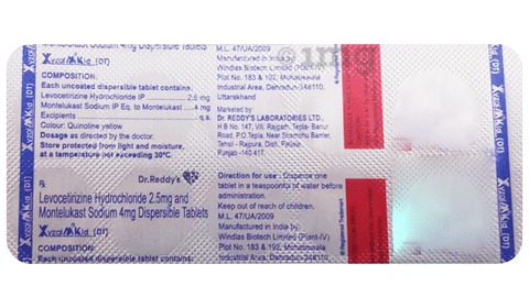 Buy Xyzal M Kid(DT) Tablet Online: View Uses, Side Effects, Price ...