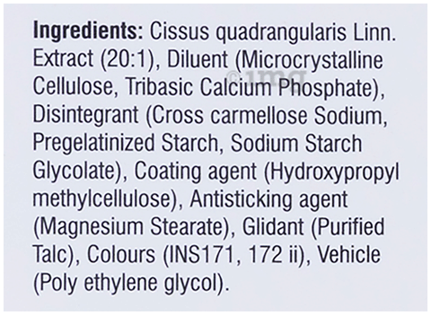 Ciss Q Cissus Quadrangularis Tablet for Adults: Buy strip of 10.0 ...