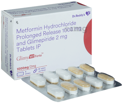 Buy Glimy M 2 Forte Tablet PR Online: View Uses, Side Effects, Price ...