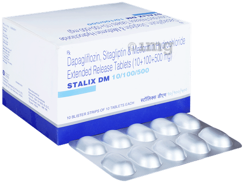 Buy Stalix DM 10+500+100 Tablet ER Online: View Uses, Side Effects ...