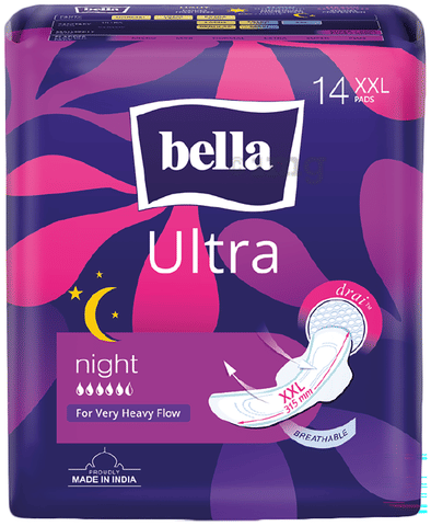 Bella Ultra Night Drai Sanitary Pads XXL: Buy packet of 14.0 pads at ...