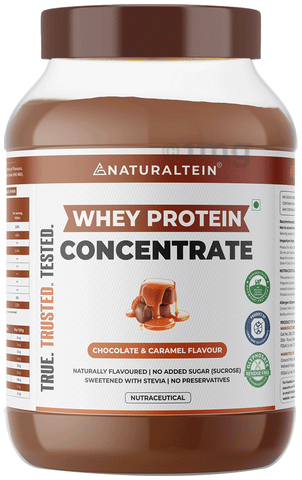 Naturaltein Whey Protein Concentrate Powder Chocolate Caramel No Added ...