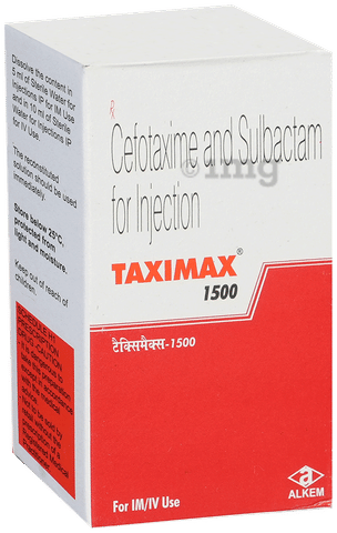 Buy Taximax 1500 mg Injection Online: View Uses, Side Effects, Price ...