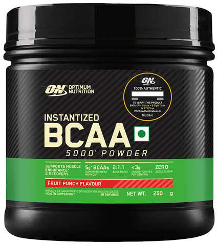 Optimum Nutrition (ON) Instantized BCAA 5000 Powder Fruit Punch: Buy ...