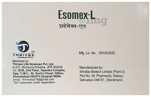 Buy Esomex-L Capsule SR Online: View Uses, Side Effects, Price ...