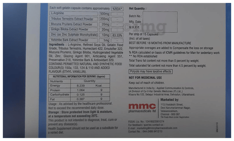 Libidup Capsule: Buy strip of 15.0 capsules at best price in India | 1mg