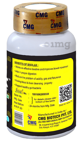 CMG Nutritions Bisolax Capsule Assist in Gentle & Regular Bowel ...