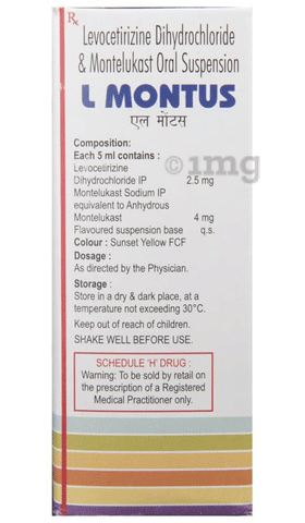 Buy L Montus Oral Suspension Online: View Uses, Side Effects, Price ...