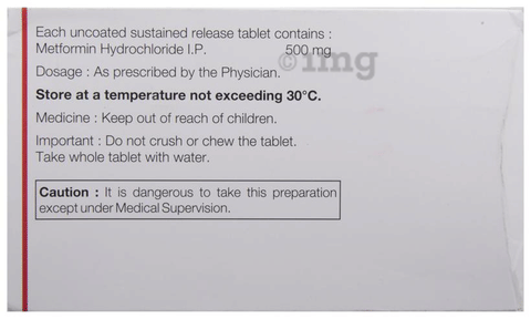 Buy Gluformin XL 500 Tablet Online: View Uses, Side Effects, Price ...