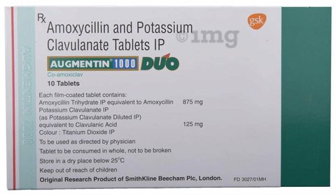 augmentin 1gm tablet