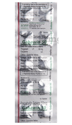 Buy Gabawin 50 Tablet Online: View Uses, Side Effects, Price ...