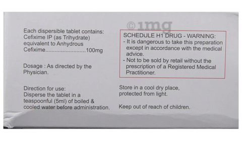 Buy Taxim-O DT 100 Tablet Online: View Uses, Side Effects, Price ...