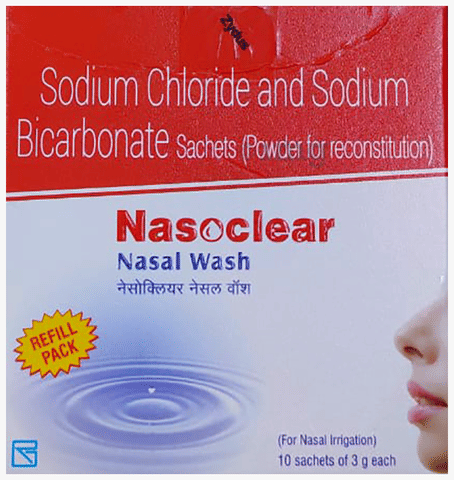 NASOclear Nasal Wash Sachet for Nasal Irrigation (3gm Each): Buy packet ...