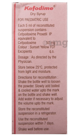 Buy Kefodime Dry Syrup Online: View Uses, Side Effects, Price ...