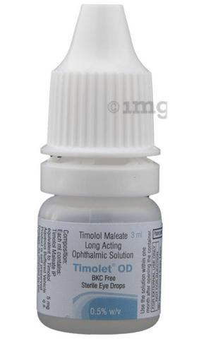 Buy Timolet OD BKC free Eye Drop Online: View Uses, Side Effects, Price ...