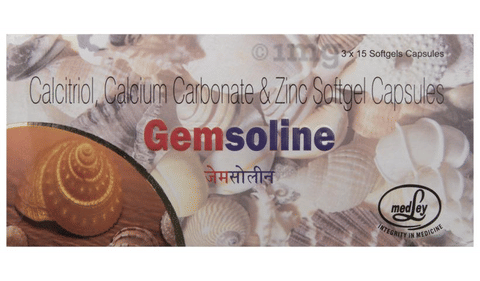 Buy Gemsoline Soft Gelatin Capsule from Medley for Bone, Joint and ...