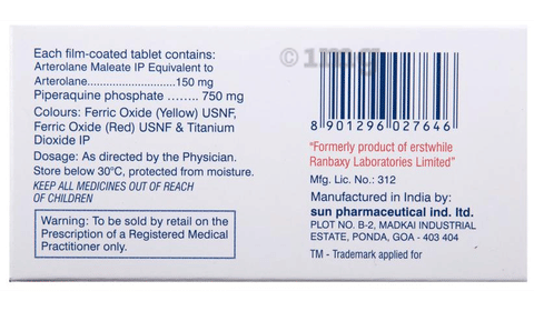 Buy Synriam 150/750mg Tablet Online: View Uses, Side Effects, Price ...