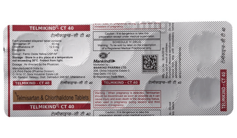 Buy Telmikind-CT 40 Tablet Online: View Uses, Side Effects, Price ...