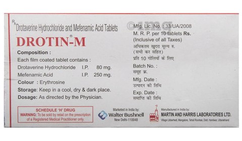 drotin m tablet uses