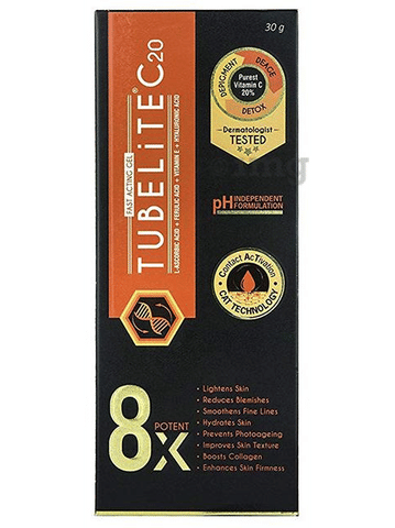 Tubelite C 20 Cream: Buy tube of 30.0 gm Cream at best price in India | 1mg