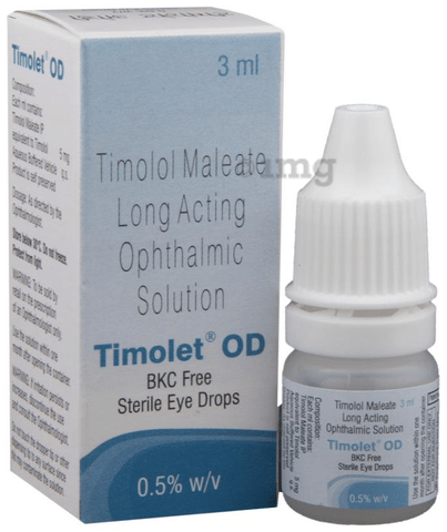 Buy Timolet OD BKC free Eye Drop Online: View Uses, Side Effects, Price ...