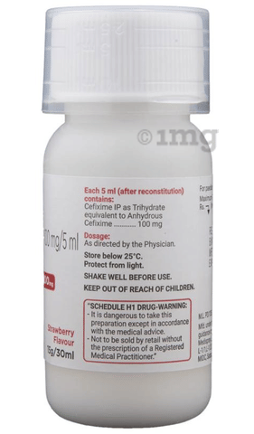 Buy Ziprax 100mg Dry Syrup Strawberry Online: View Uses, Side Effects ...