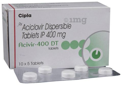 Buy Acivir 400 DT Tablet Online: View Uses, Side Effects, Price ...