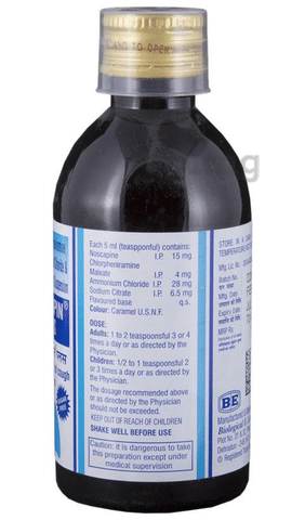 Buy Coscopin Plus Oral Suspension Online: View Uses, Side Effects ...