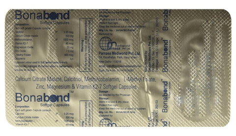 Buy Bonabond Soft Gelatin Capsule Online: View Uses, Side Effects ...