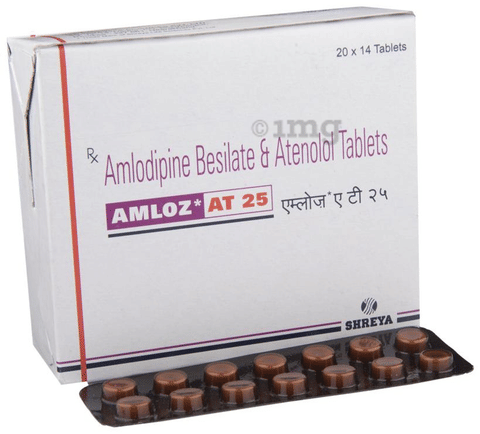 Buy Amloz AT 25 Tablet Online: View Uses, Side Effects, Price ...