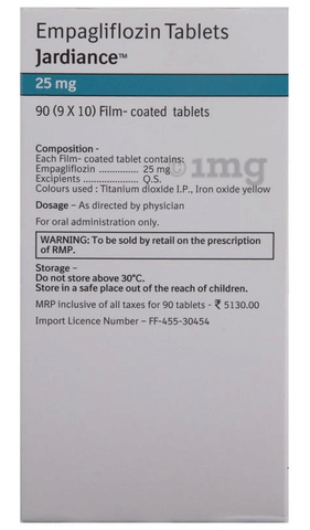 Empagliflozin 25mg Tab Jardiance (Empagliflozin) United Pharmacies
