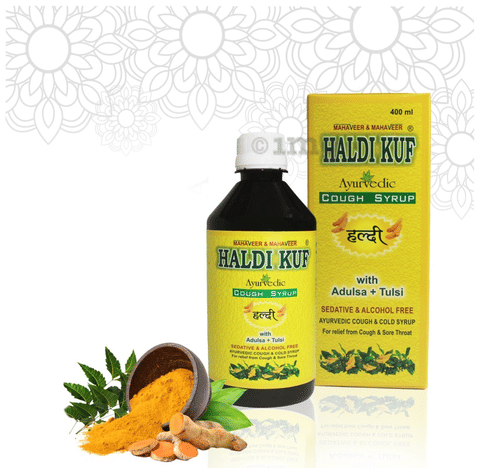 Mahaveer & Mahaveer Haldi Kuf Ayurvedic Cough Syrup: Buy bottle of 400. ...