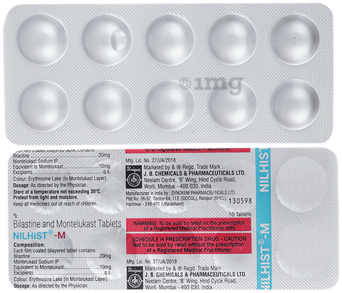 Buy Nilhist M 20mg/10mg Tablet Online: View Uses, Side Effects, Price ...