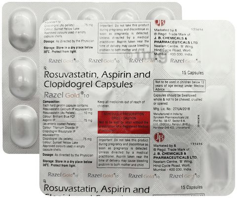 Buy Razel Gold 10 Capsule Online: View Uses, Side Effects, Price ...