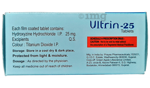 Buy Ultrin 25 Tablet Online: View Uses, Side Effects, Price ...