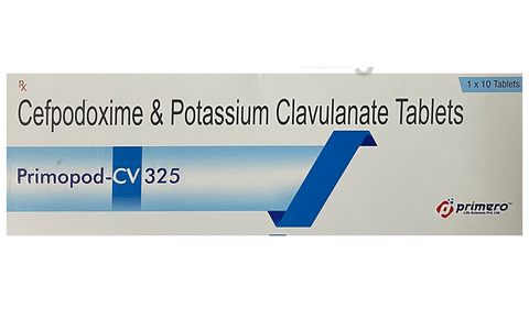 Buy Primopod-CV 325 Tablet Online: View Uses, Side Effects, Price ...